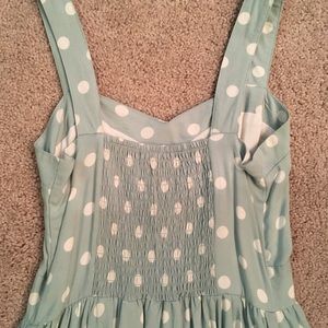 Modcloth | Dresses | Modcloth Sweetheart Mint Green Polka Dot Dress ...